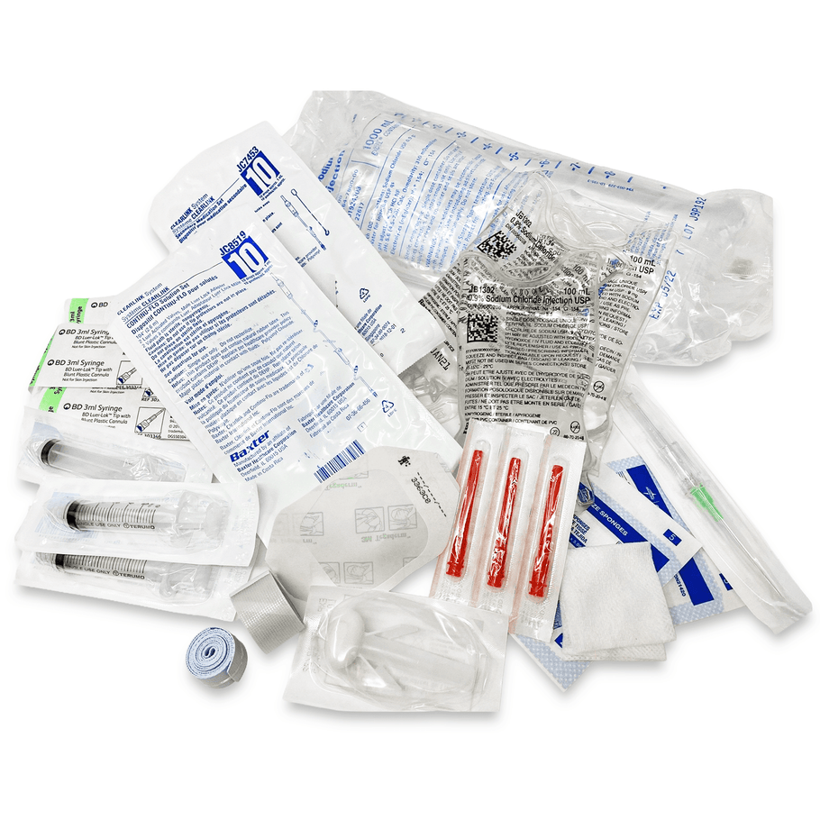 GBS Home Birth IV Kit Sterile Antibiotic Administration Catheter Fluid ...