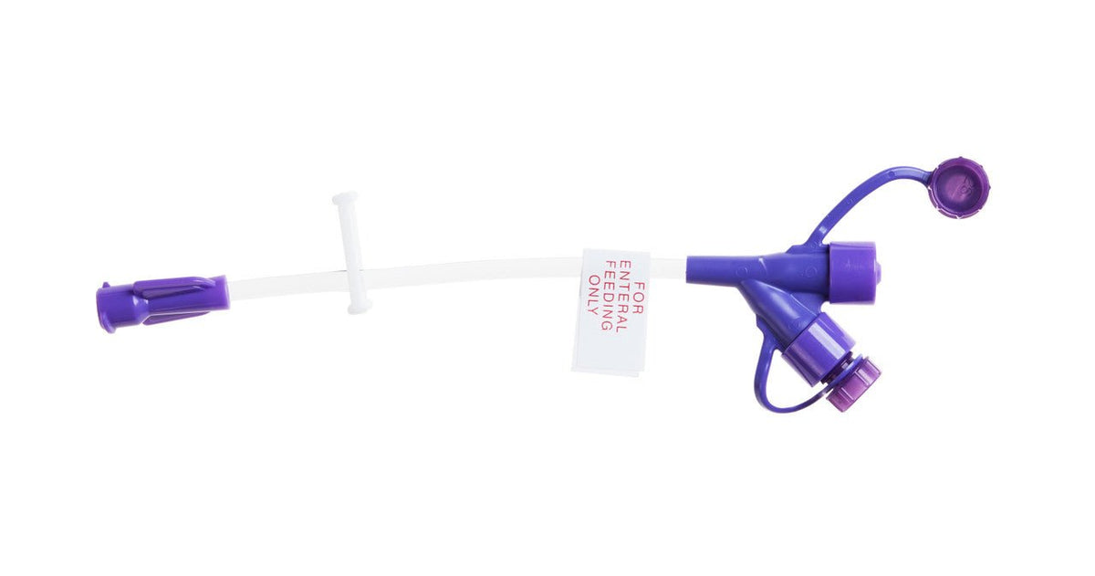Kangaroo Y-Site Extension Set ENFit Connector 6 Inch Enteral Feeding ...
